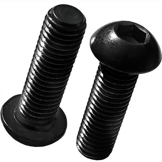 Parafuso Allen Cabeça Abaulada M3 X 8mm Oxidado Preto | Shopee Brasil