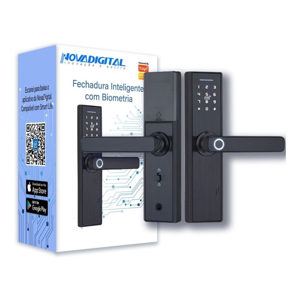 Fechadura Inteligente Smart Biométrica Wifi Digital Touch | Shopee Brasil