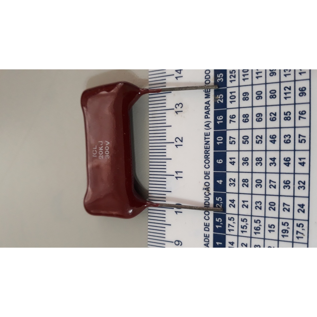 CAPACITOR POLIESTER 20NF/300V KIT COM 10 PEÇA OFERTA IMPERDÍVEL ...