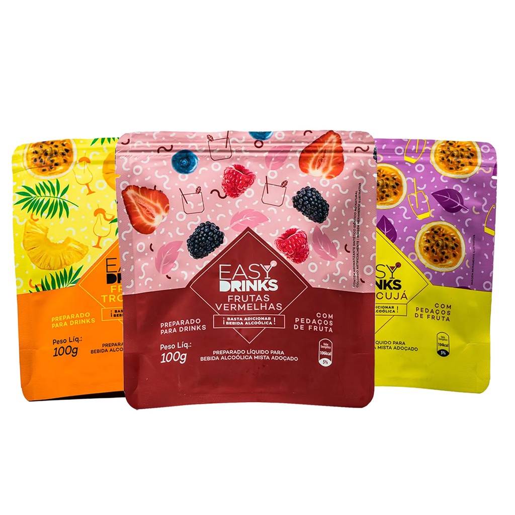 SACHE EASY DRINKS SABORES 100GR | Shopee Brasil