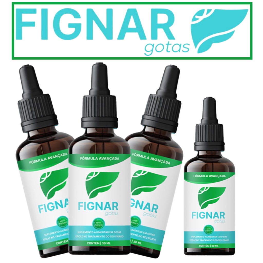 Fignar Gotas Fim da Gordura no Fígado Kit 4 unidades | Shopee Brasil
