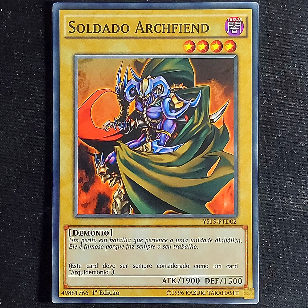 Soldado Archfiend Yugioh Original | Shopee Brasil