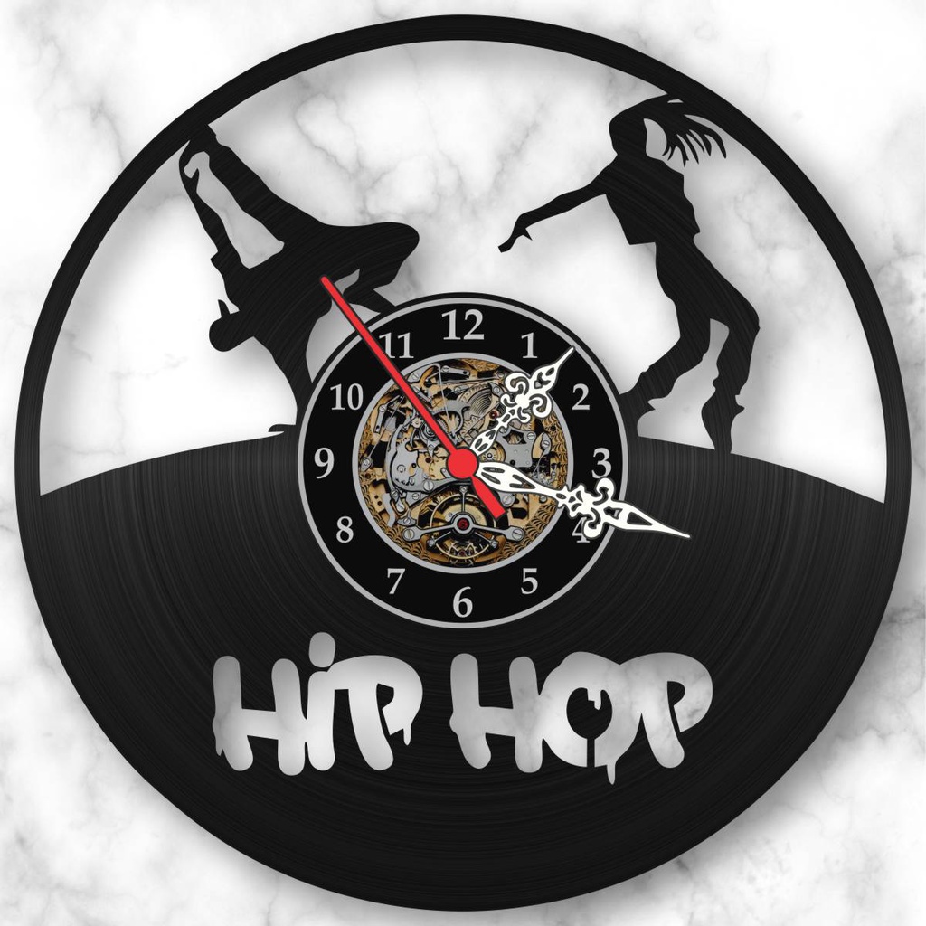 Relógio Parede Música Dança Hip Hop Rap Disco Vinil Lp Retrô | Shopee ...