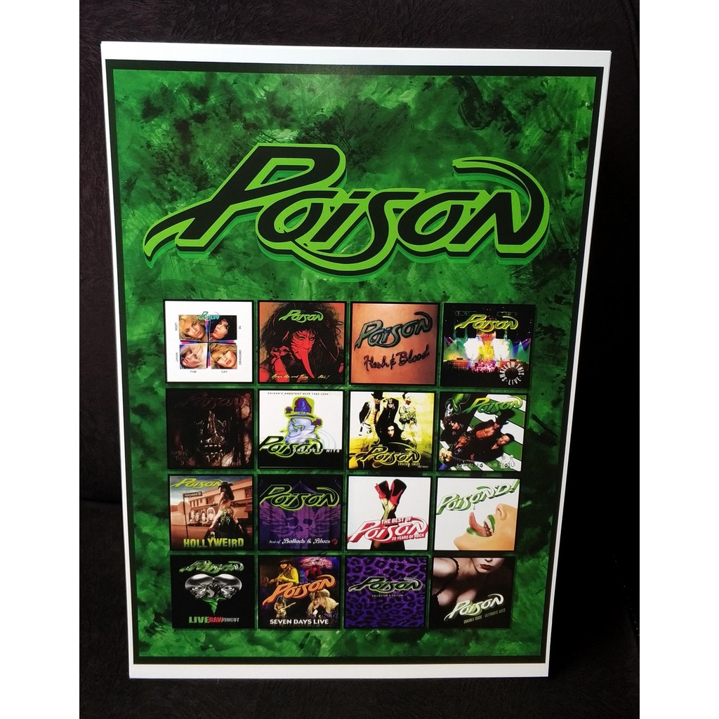 Poison poster cartaz Banda rock vinil cd glam metal Bret Michaels ...