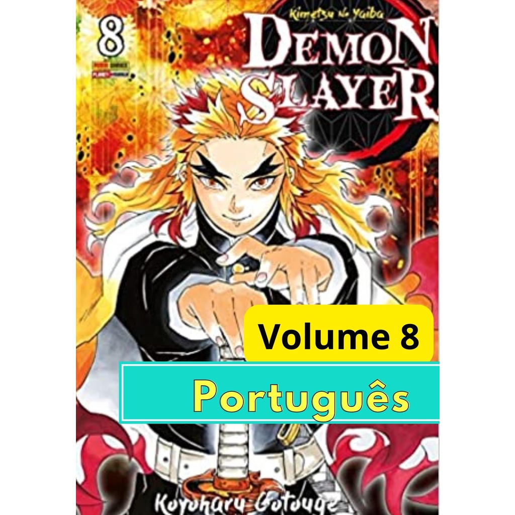 Demon Slayer Kimetsu no Yaiba Mangá Volume 8 Novo Lacrado Português ...