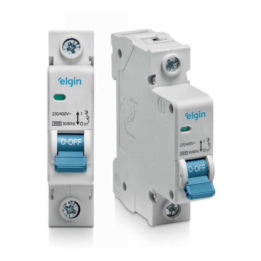 Disjuntor Monopolar 6A 10A 16A 20A 25A 32A 40A 50A 63A 70A - Elgin | Shopee Brasil