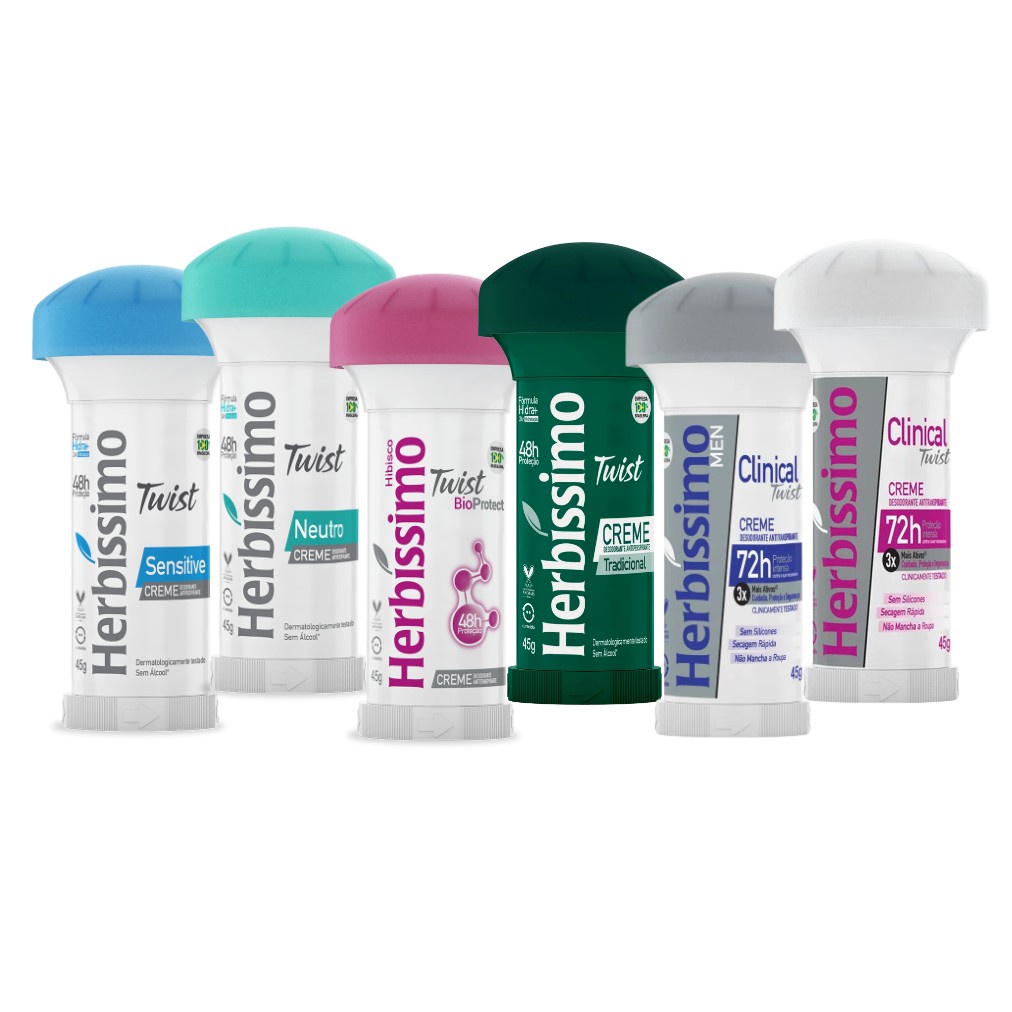 Desodorante Herbissimo Creme Twist 45g | Shopee Brasil
