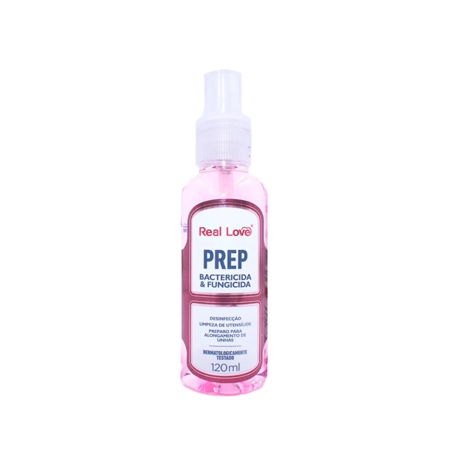 Prep para Unha De Gel Real Love 120 Ml Bactericida Fungicida | Shopee ...