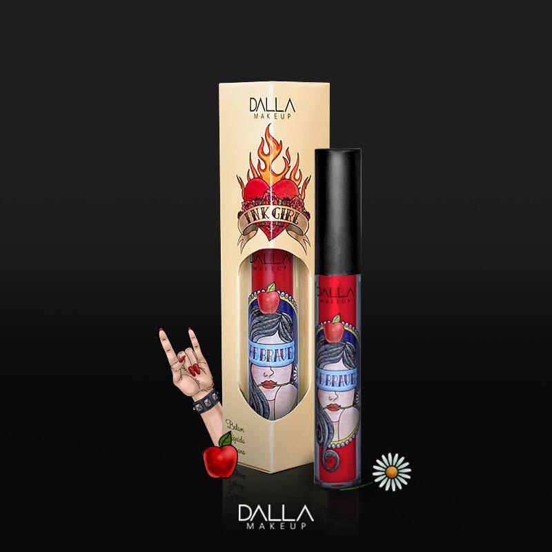 Batom Líquido de Efeito Matte Ink Girl Be Brave - Dalla Makeup | Shopee ...