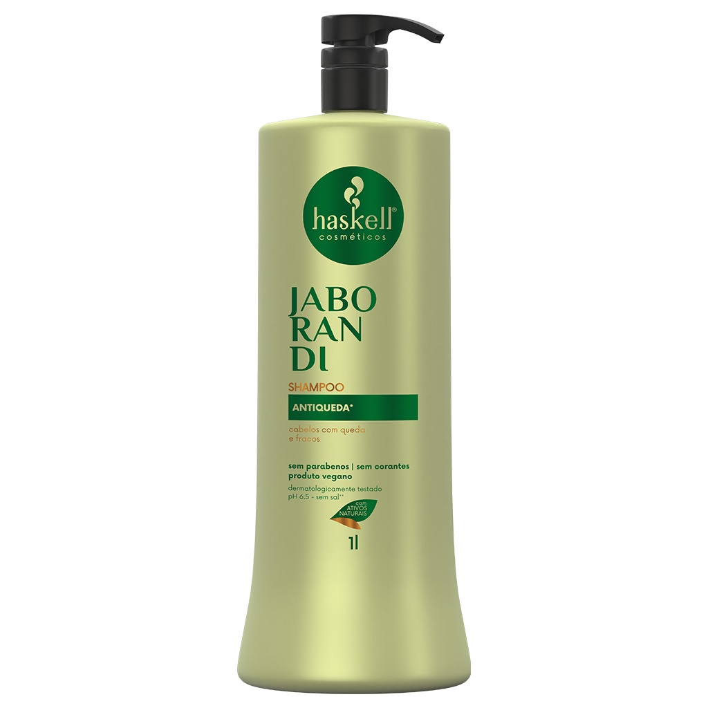Shampoo de Jaborandi Haskell - Para Cabelos Oleosos - Fortalecimento ...