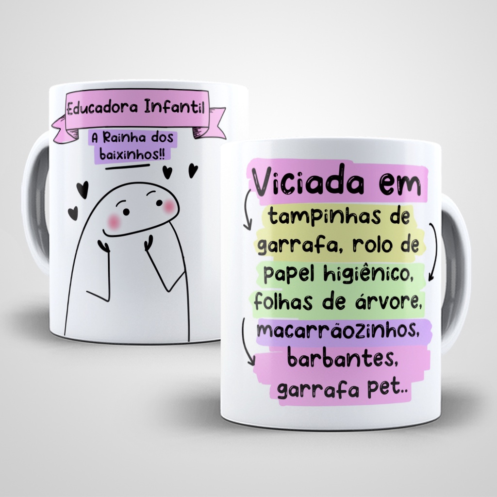 Caneca Educadora Infantil Meme Divertida- Arainha Dos Baixinhos ...