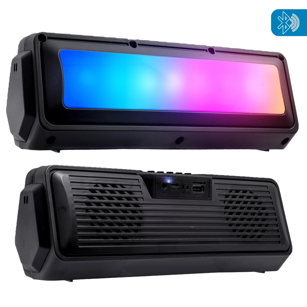 Caixa De Som Soundbar Amplificada Painel LED RGB P2 USB SD FM AM Computador Note TV | Shopee Brasil