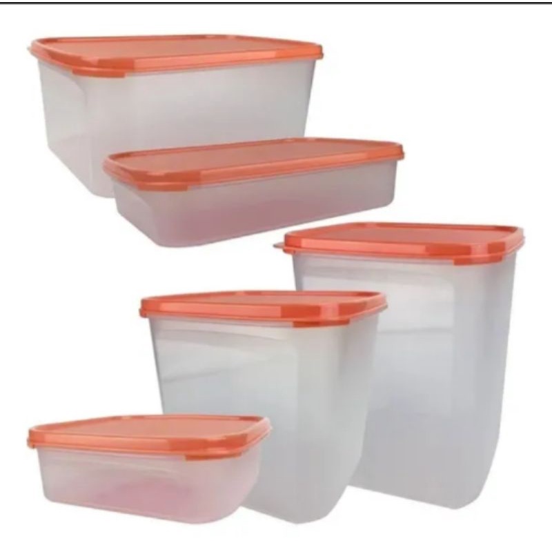 Pote Modular Quadrado Retangular Tupperware | Shopee Brasil