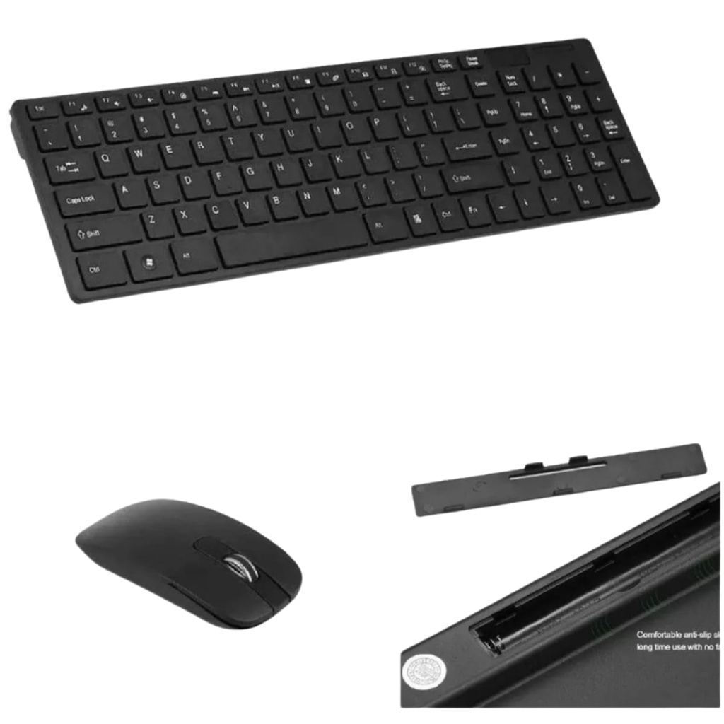 Kit Teclado E Mouse Sem Fio Wireless Computador Notebook Usb Shopee Brasil