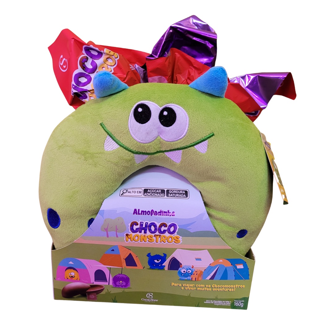 Ovo cacau show choco monstros almofada LUDOVICO | Shopee Brasil
