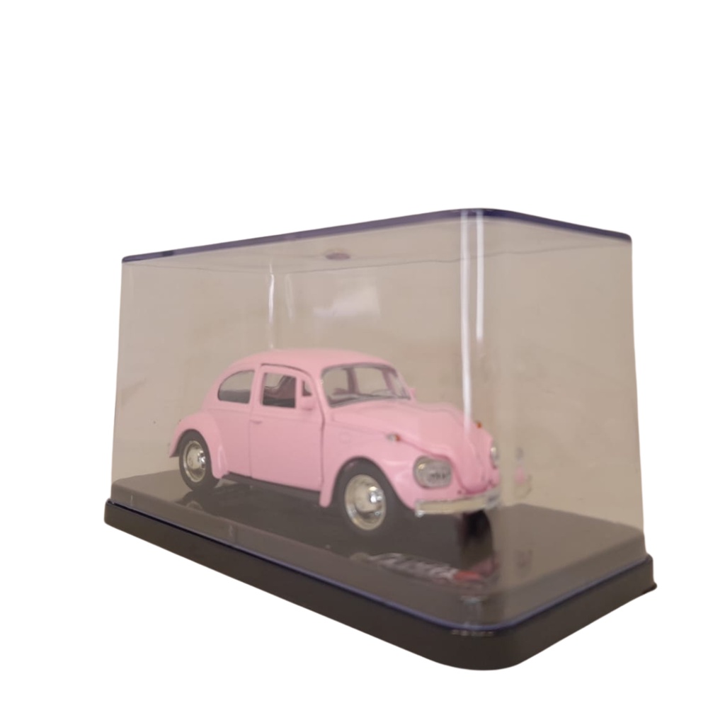 Miniatura Fusca Rosa Com Caixa Acrílica | Shopee Brasil