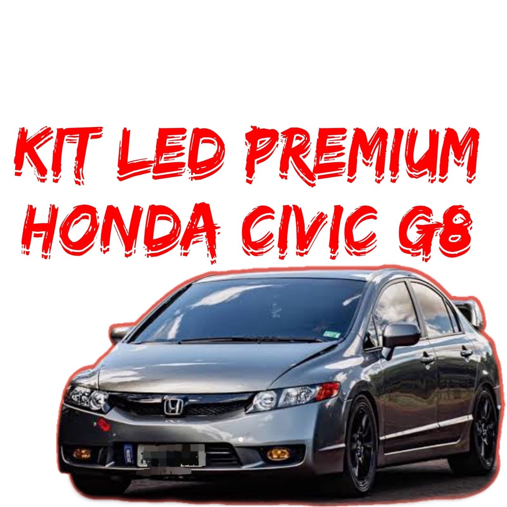 Lampada Led Honda Civic G8 T10 Kit Premium Super branca | Shopee Brasil