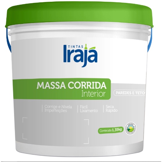 Massa Corrida Pva 1,35kg e 5,4kg Acabamentos E Complementos - Irajá ...