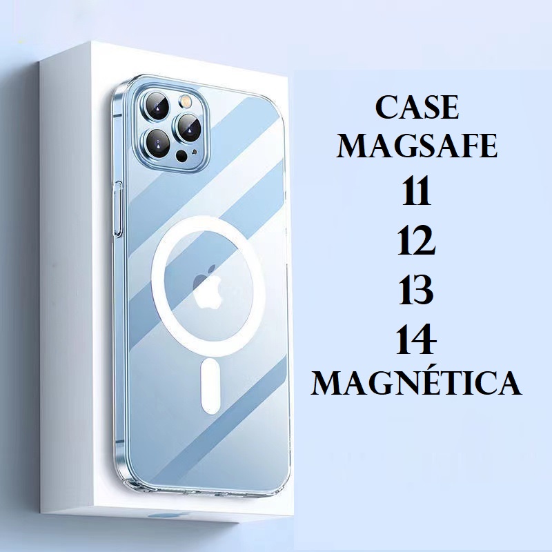 Capa Capinha Case Magnética Magsafe Transparente Clear IPhone 11 / 12 / 13 / 14 PRO Max Para ...
