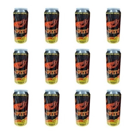 Aguardente Pitú Lata Kit Com 12 Unidades De 473ml | Shopee Brasil
