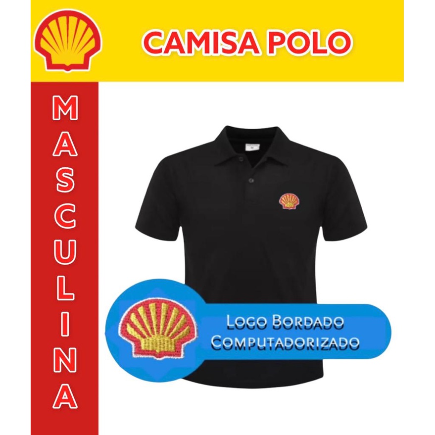 Camisa Polo Shell Masculina | Shopee Brasil