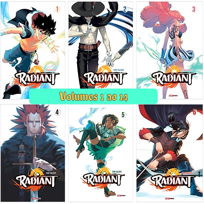 Mangá Radiant Volumes 1,2,3,4,5,6,8,9,10,11,12,13,14,15,16 (Novo ...