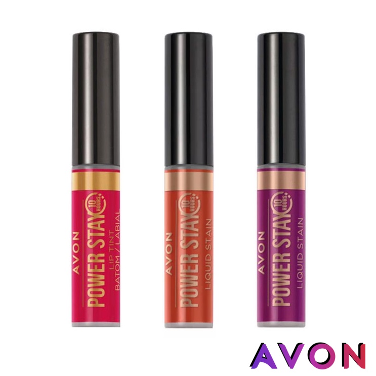 Lip Tint Power Stay Avon - 3ml (Acabamento Matte Acetinado) | Shopee Brasil