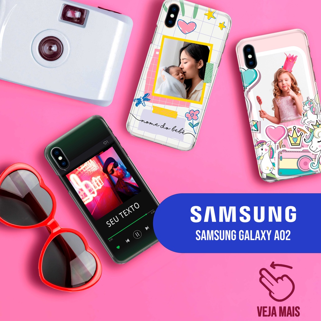 Capa Capinha - Samsung Galaxy A02 - Fotos Personalizadas | Shopee Brasil