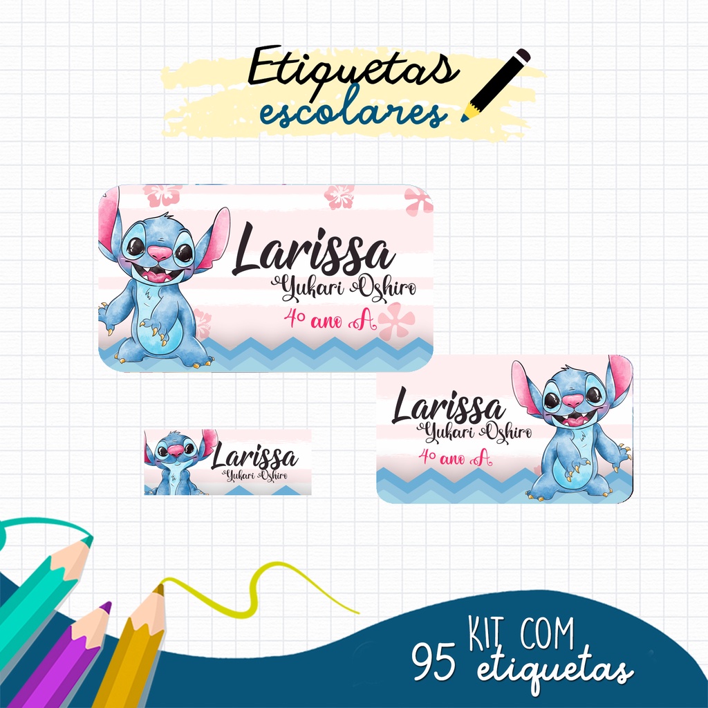 Etiqueta Escolar Stitch / Adesivos Personalizados Escolar | Shopee Brasil Etiqueta Escolar Stitch / Adesivos Personalizados Escolar | Shopee Brasil