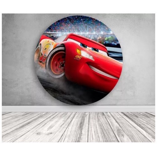 Painel Festa Redondo Sublimado 3d Tecido C/elástico 1,2 Diam Vários Temas | Shopee Brasil