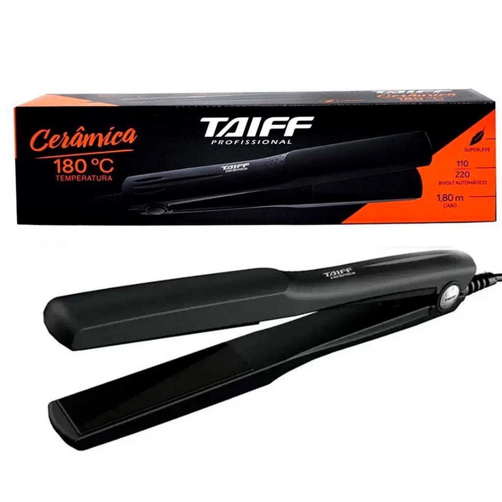 Nova Chapinha Prancha Taiff Profissional Cerâmica 180°c Classica Bivolt ...