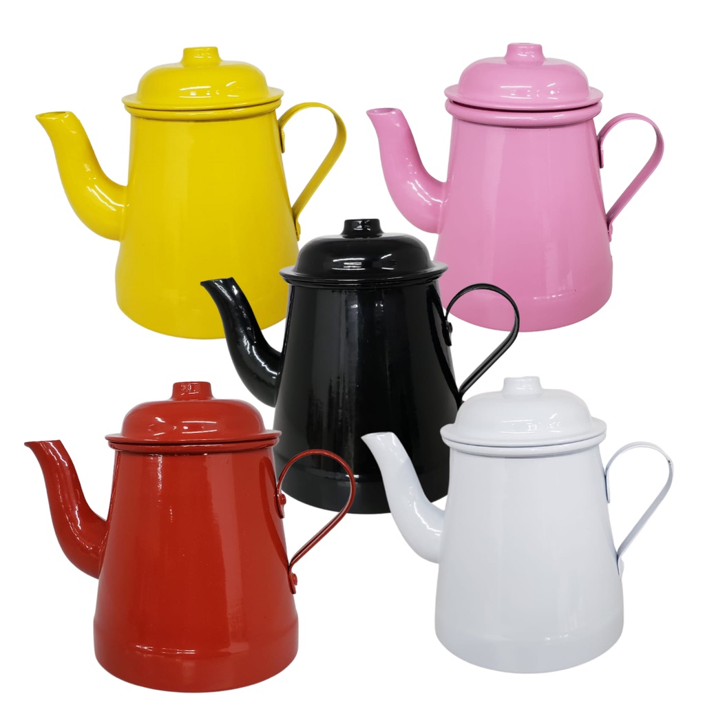 Mini Bule Aluminio Para Servir Chá Cantinho Do Café 400ml | Shopee Brasil