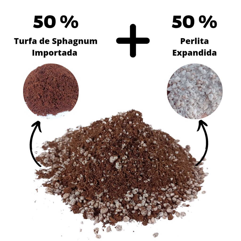 Turfa E Perlita - Substrato Para Cultivo Indoor 10 Litros | Shopee Brasil