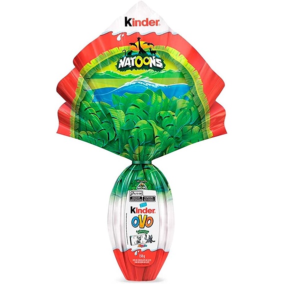Kinder Ovo de Páscoa com Surpresa de Natoons 1 Unidade 150g | Shopee Brasil