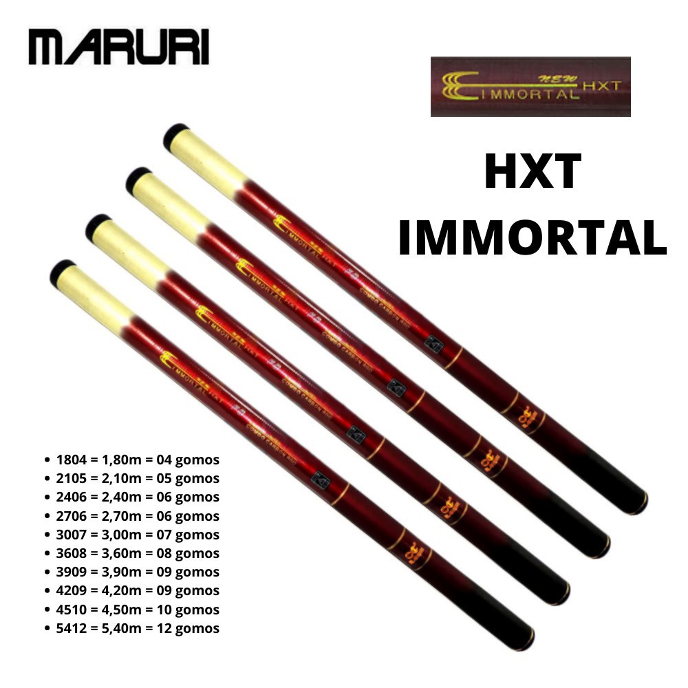 KIT 2 VARAS HXT IMMORTAL 2.10MTS MARURI | Shopee Brasil