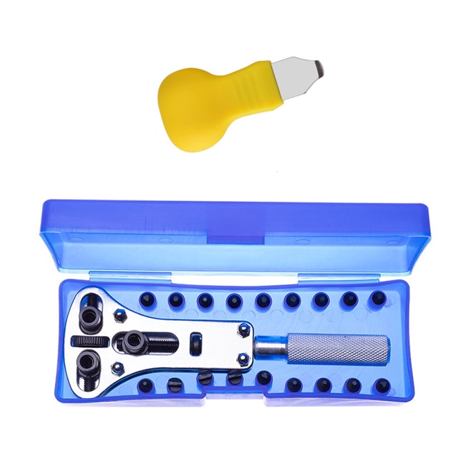 CHAVE DE 3 PONTAS PARA ABRIR RELÓGIO ATE 36 MM + FACA. | Shopee Brasil