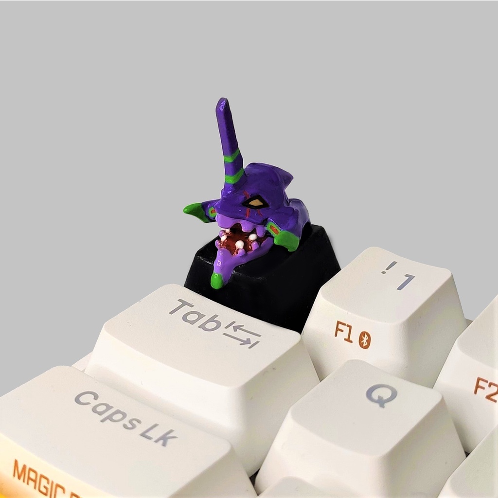 Keycap Tecla Artesanal - EVA 01 Neon Genesis Evangelion | Shopee Brasil