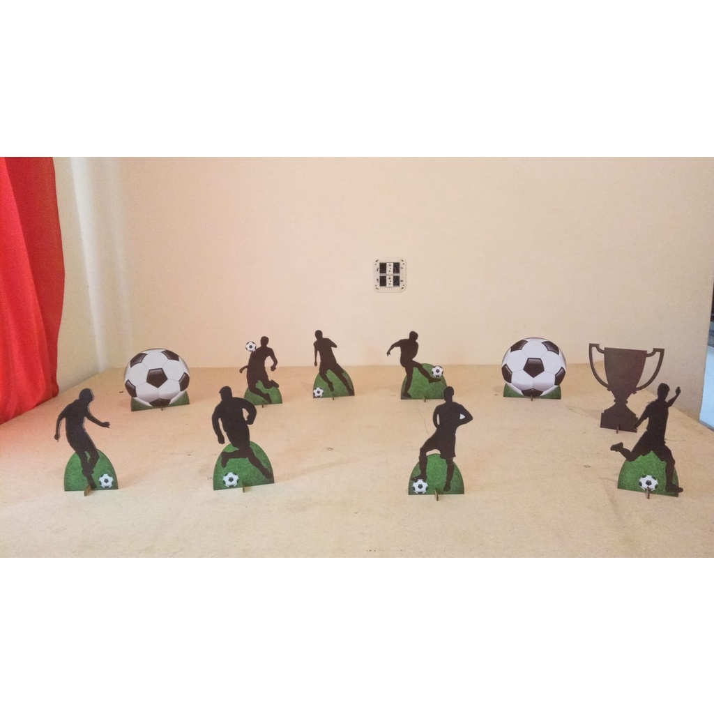 kit display futebol 6 unidades com 28 cm para mesa | Shopee Brasil