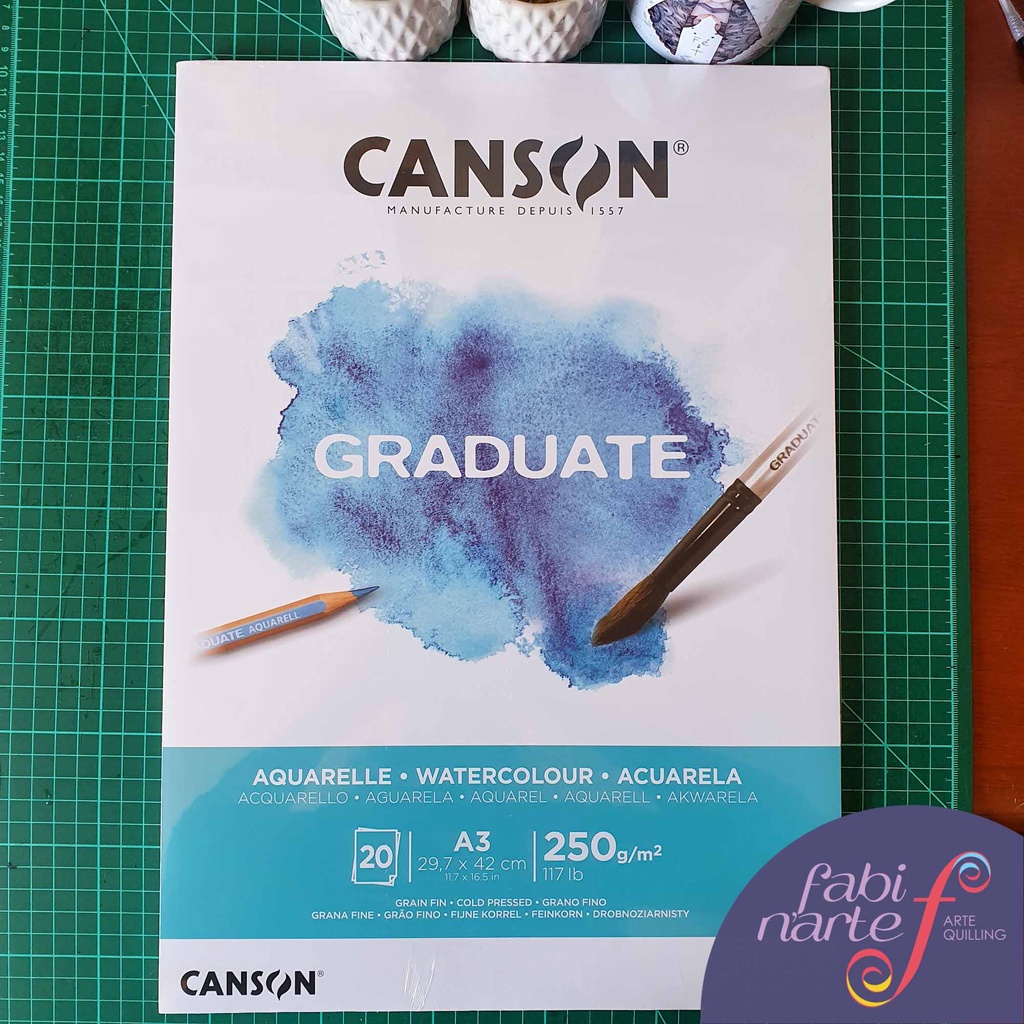 Bloco A3 Canson Graduate Aquarela | Shopee Brasil