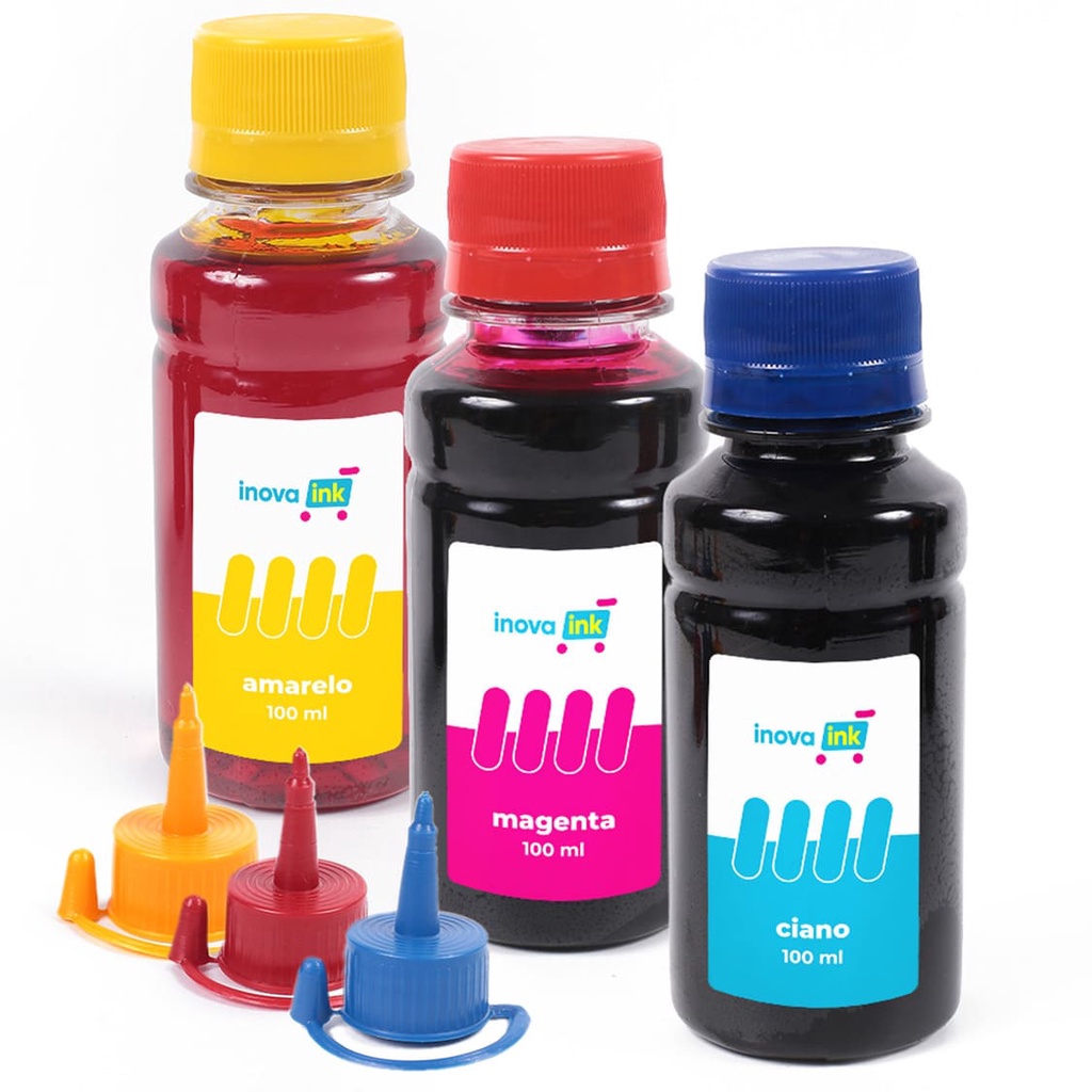 Kit 3 Tintas Impressora L3250 100ml Inova Ink | Shopee Brasil