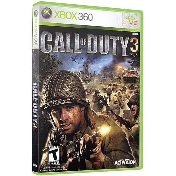 Call of Duty 3 para Xbox 360 Lt com capa | Shopee Brasil