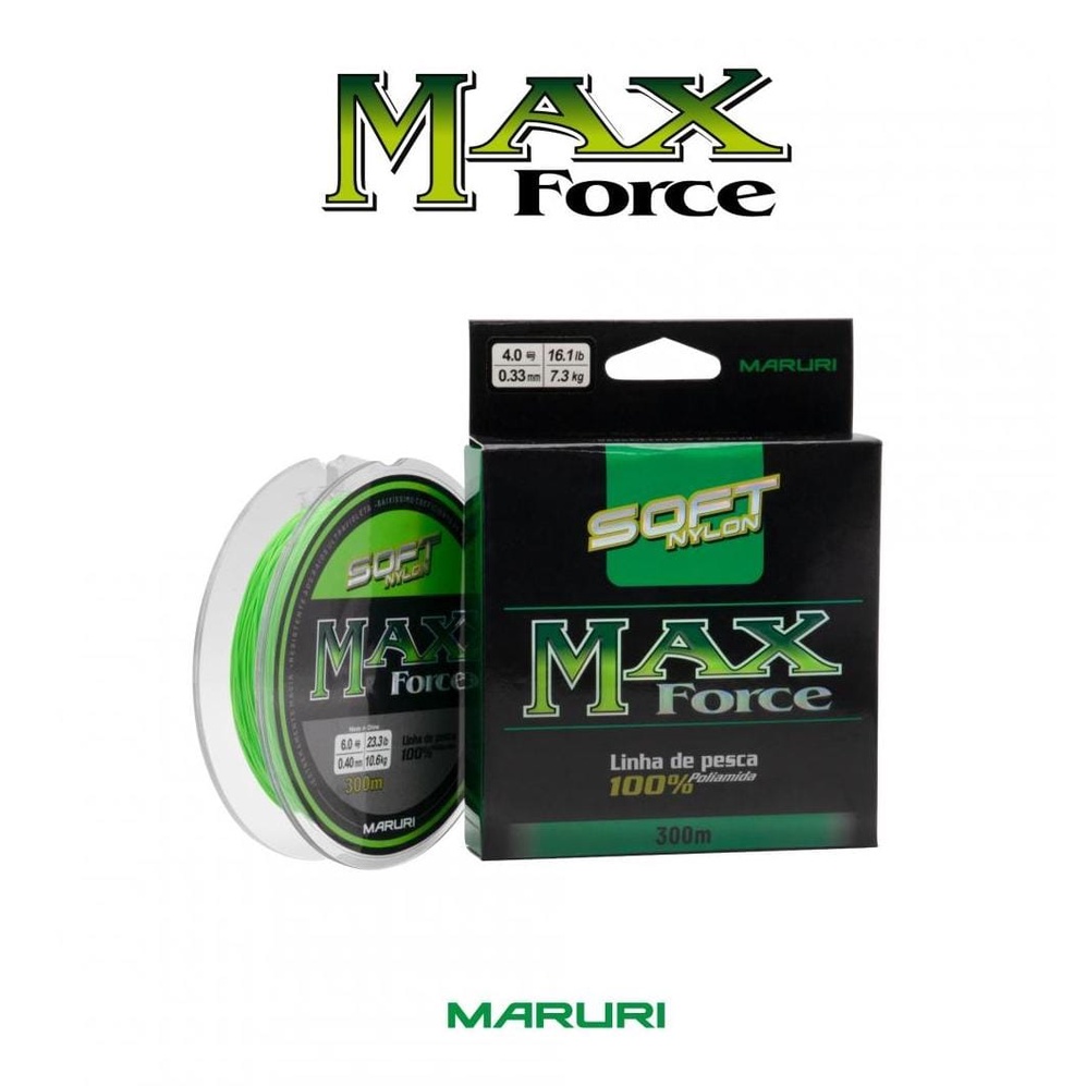 LINHA MAX FORCE MARURI SOFT 300M | Shopee Brasil