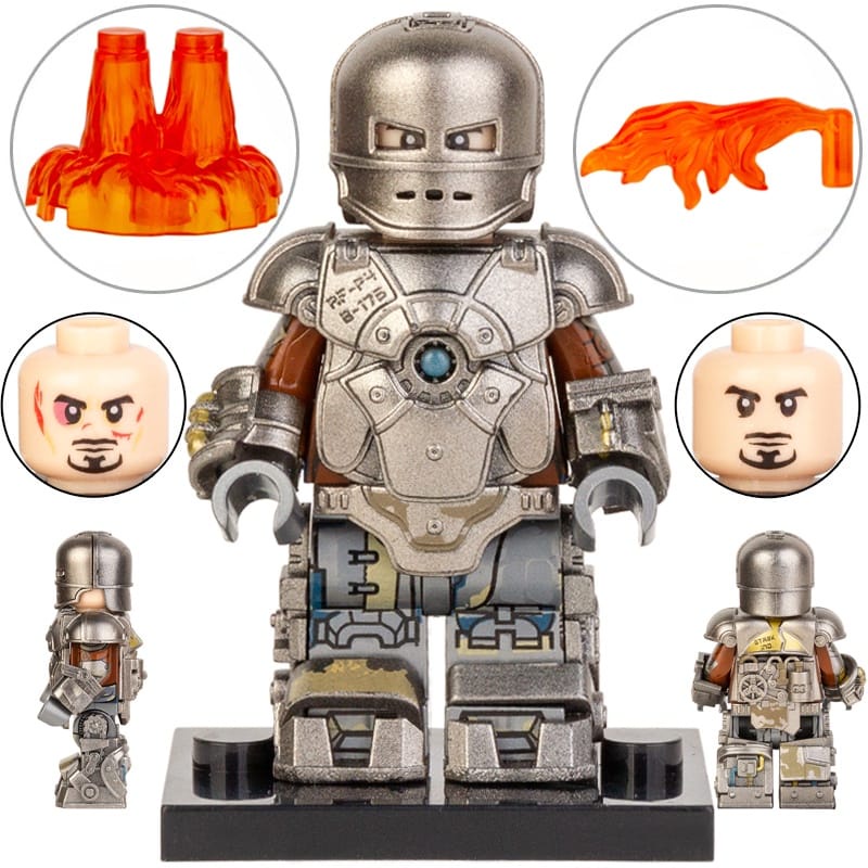 Iron Man Hulkbuster Mark 1 Minifigure Homem de ferro 1 Vingadores Tony ...