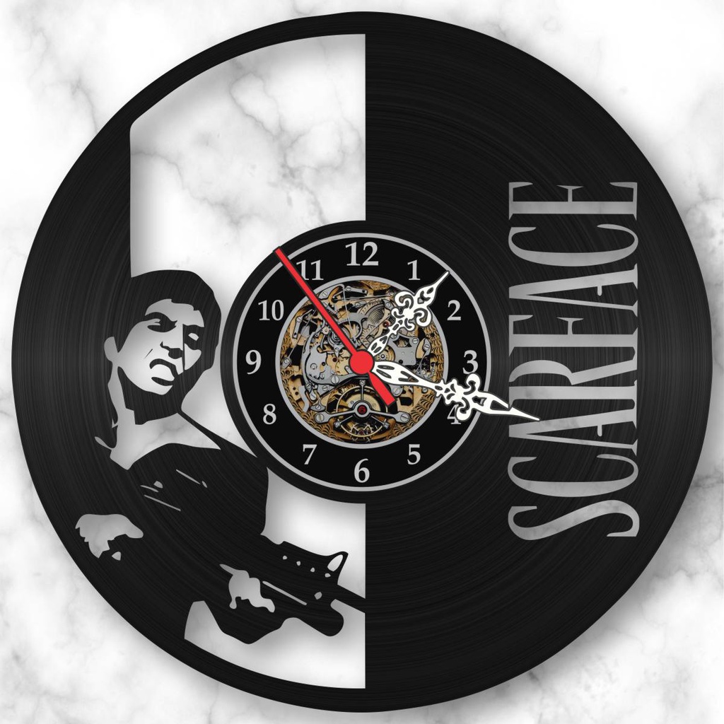 Relogio Parede Scarface A Força Do Poder Filmes Cinema Vinil Promoção ...