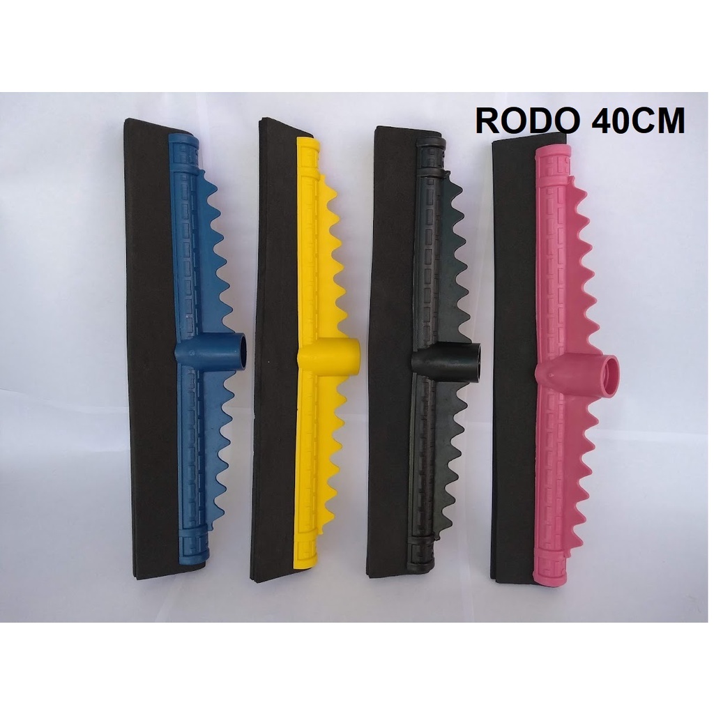 Rodo 40 cm Plástico Borracha Dupla Puxa e Seca Sem Cabo | Shopee Brasil