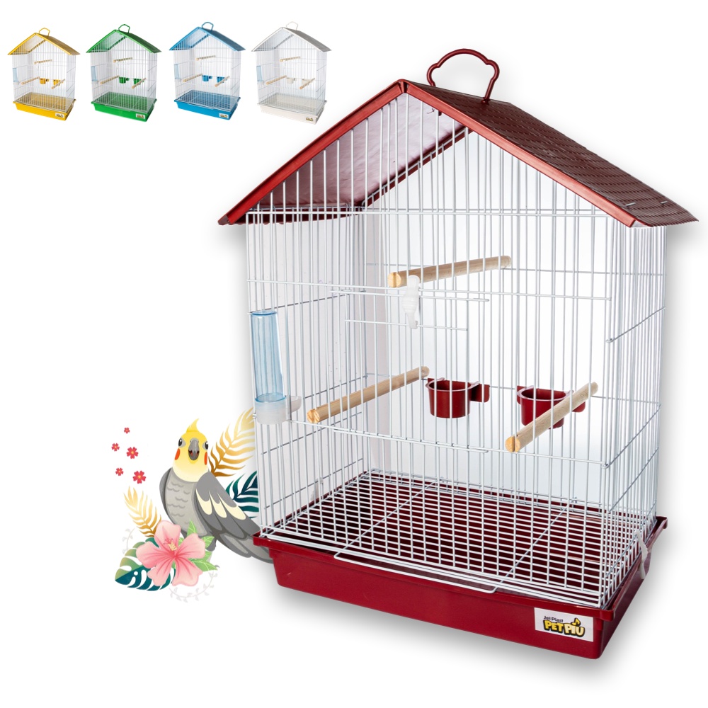 Gaiola calopsita viveiro passaro grande completa resistente | Shopee Brasil