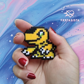 Chaveiro Agumon Digimon em Pixel Art Hama Beads / Perler Beads | Shopee ...