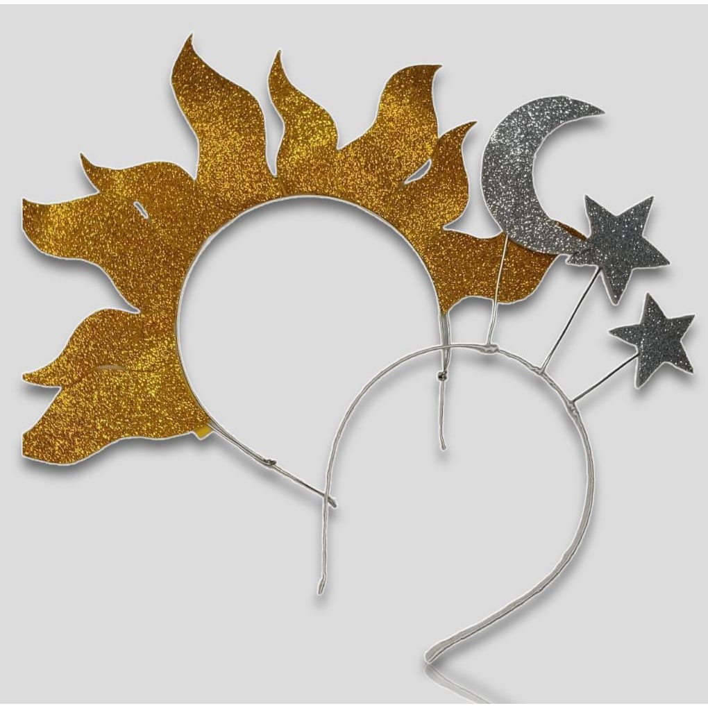 Tiaras Sol e Lua Carnaval Fantasia | Shopee Brasil