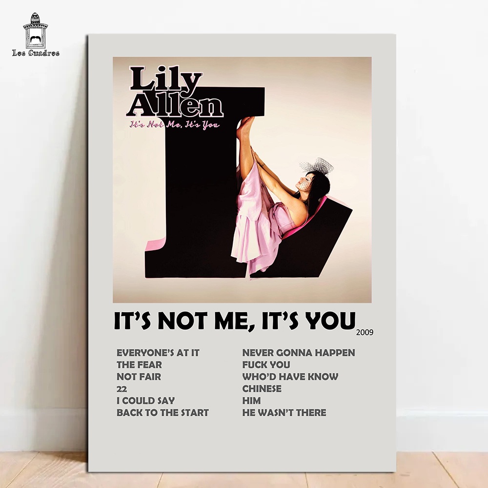 Quadro Placa Decorativa Lily Allen Its Not Me Its You em MDF 28x20cm ...