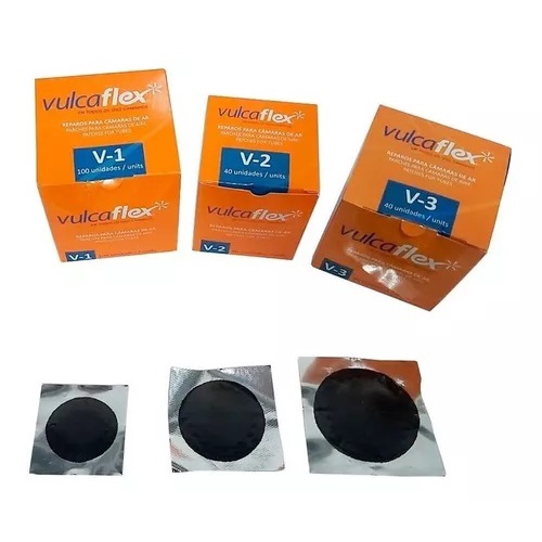 Kit Remendo A Frio 1 Caixa De Cada V1, V2, V3 Vulcaflex | Shopee Brasil